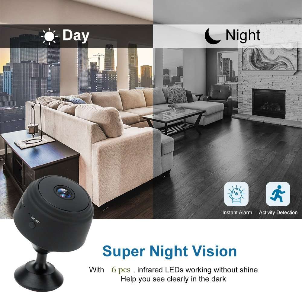 A9 1080P Mini Wifi Security Camera For Home And Office Surveillance ...
