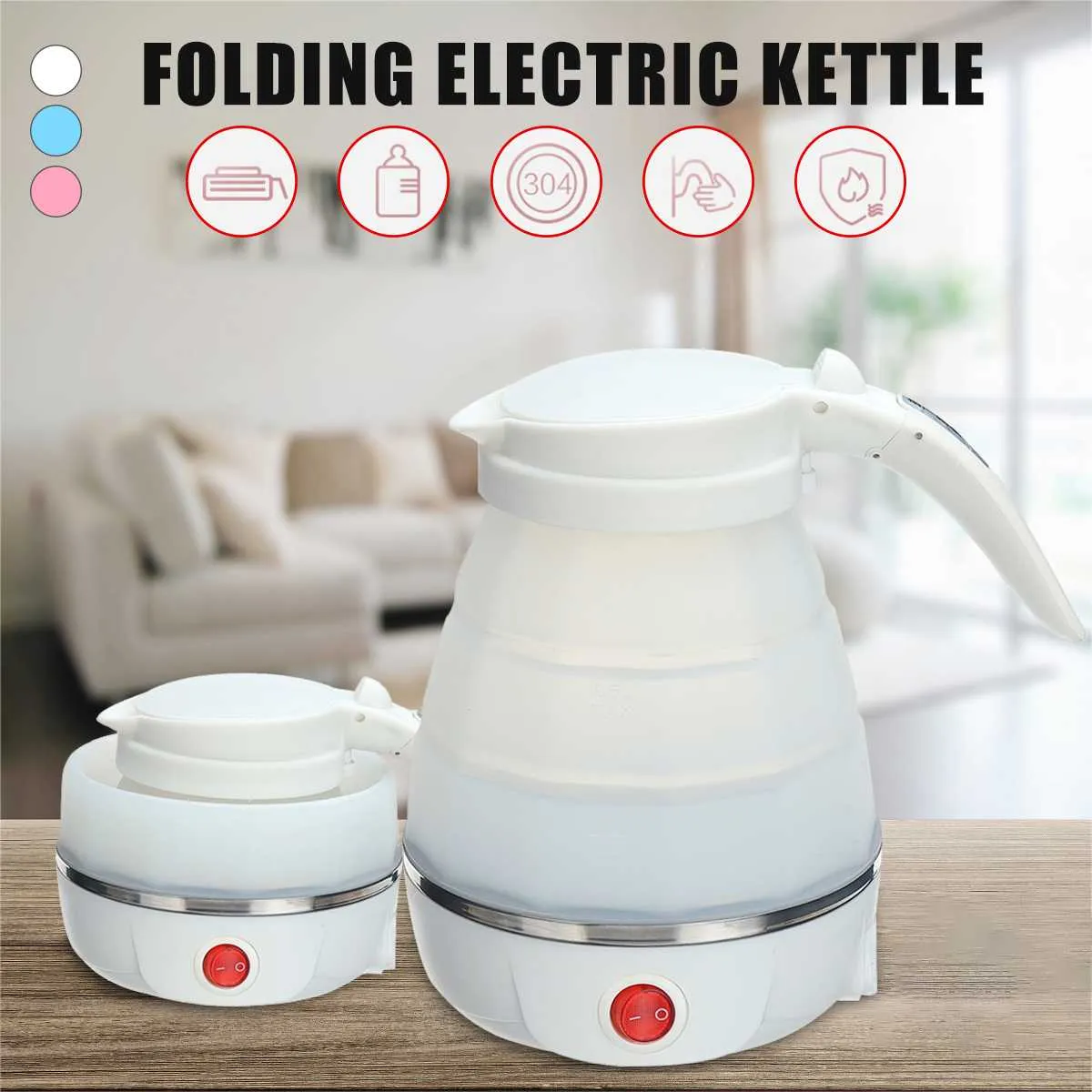Foldable Electric Kettle - Portable Silicone Travel Kettle - BuyBae ...